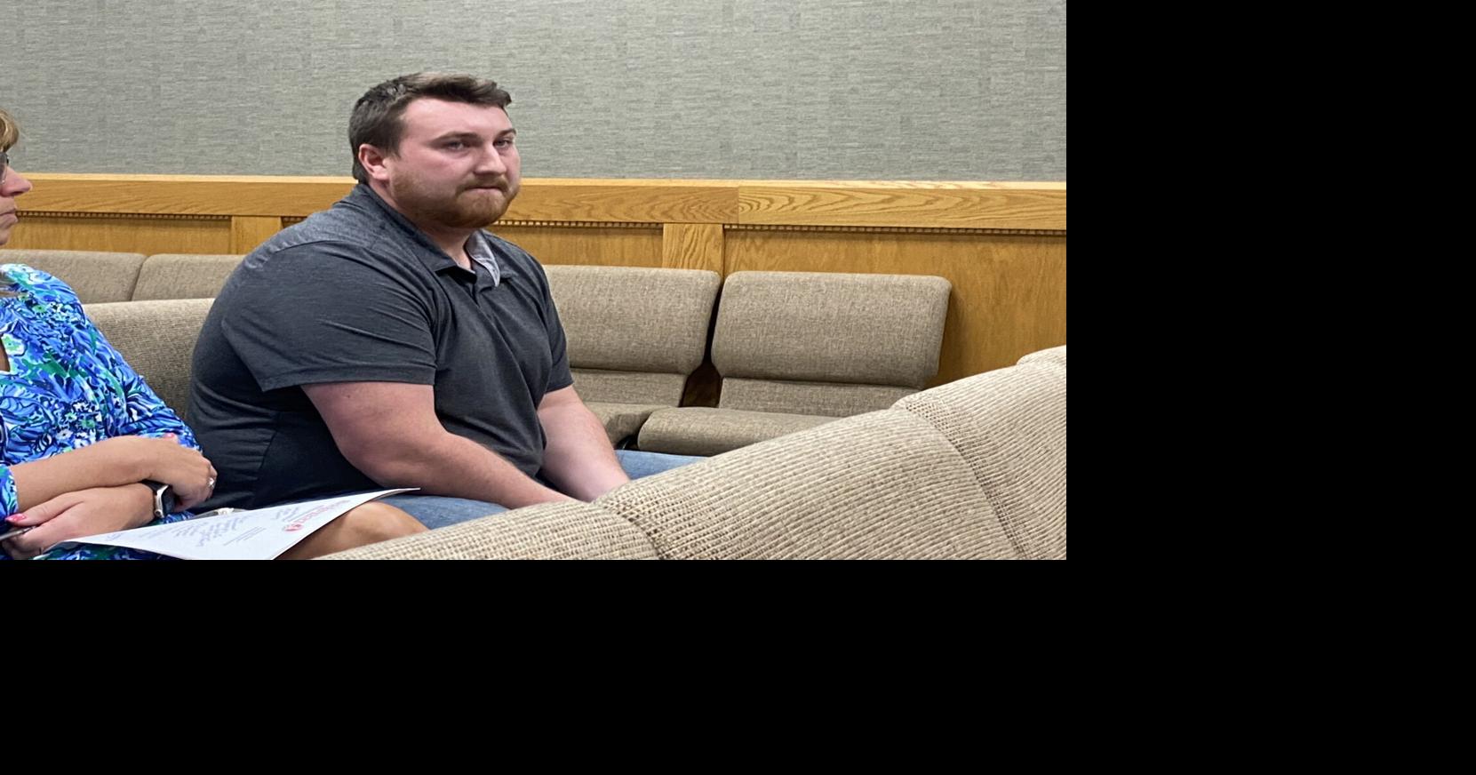 Jake Griffith on pile wall | | wvnews.com