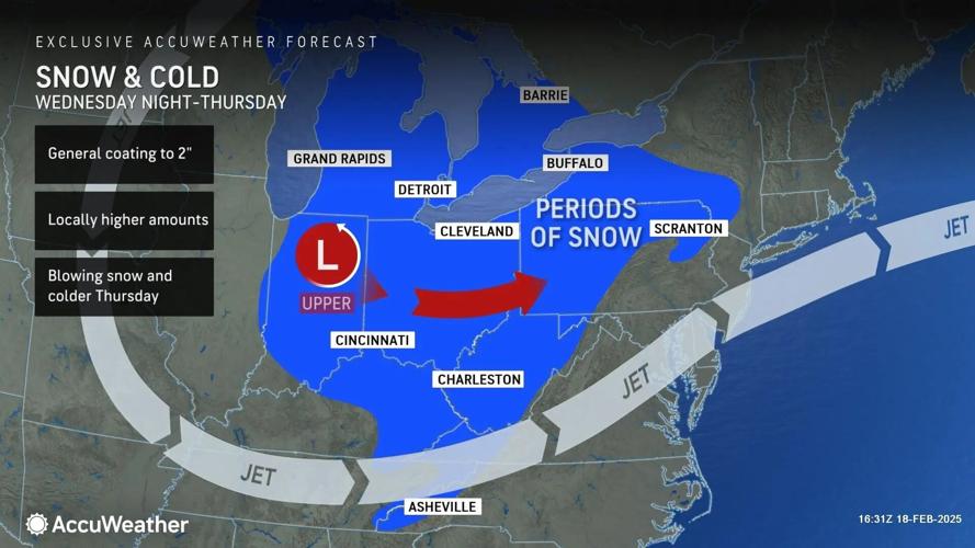 AccuWeather: Snow storm to snarl travel from Midwest to mid-Atlantic ...