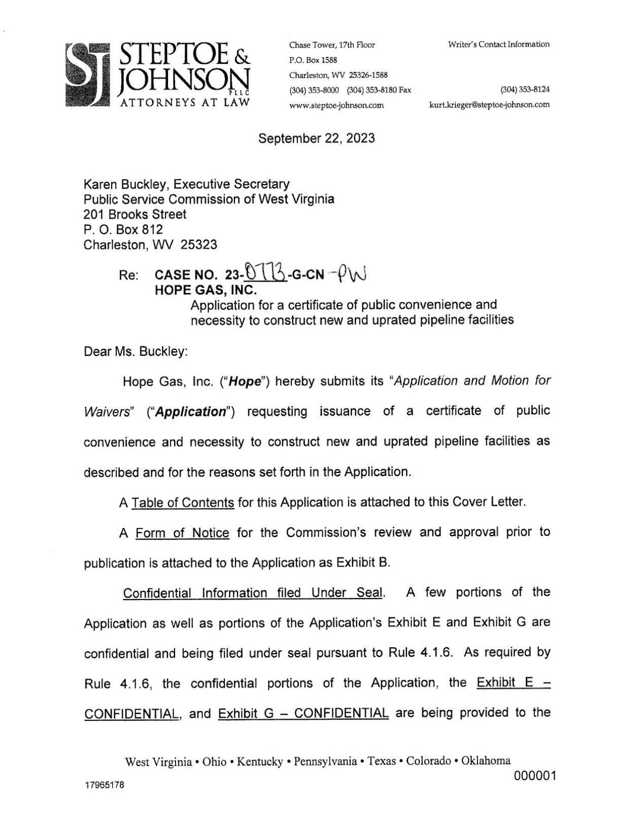 Hope Gas CEO provides additional details on Mon/Marion (West Virginia ...