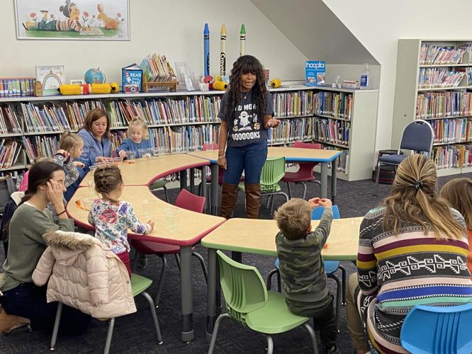 Clarksburg-Harrison Public Library: Learning science with candy corn at Pee Wee STEAM story time ...
