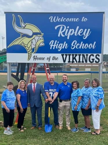 Ripley High Alumni Association breaks ground for a new welcome sign ...
