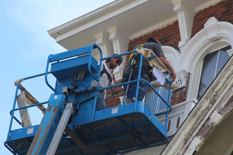 Louis Bennett Jr. building being painted, restored | News | wvnews.com