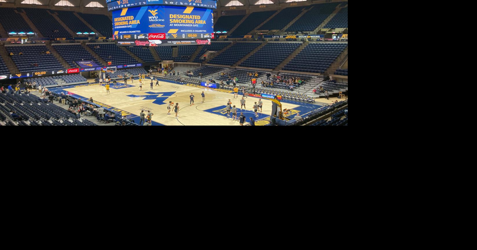 WVU basketball 1223 WVU Coliseum court from corner front | West ...