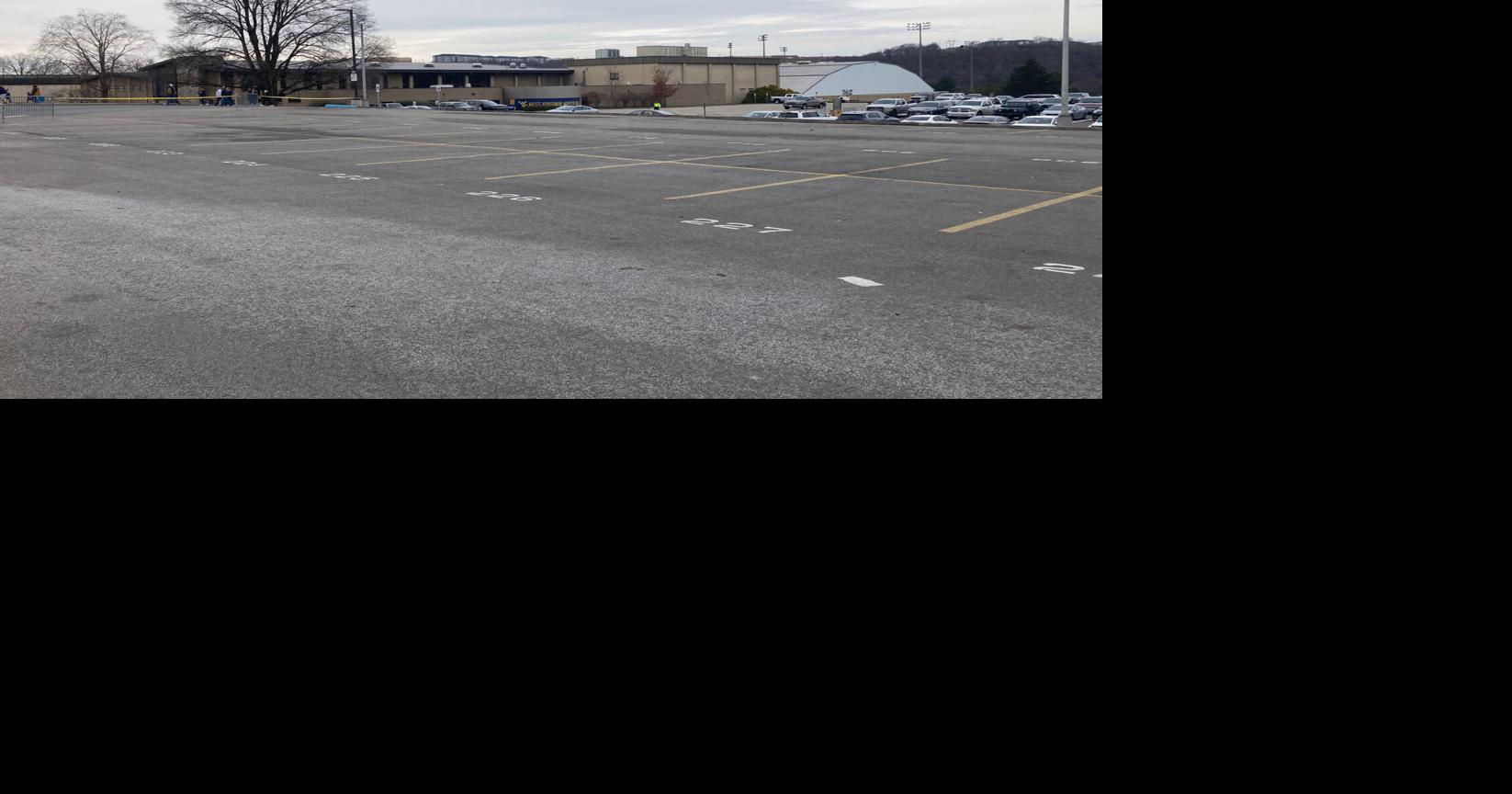 WVU basketball 1223 WVU Coliseum empty parking lot front | West ...