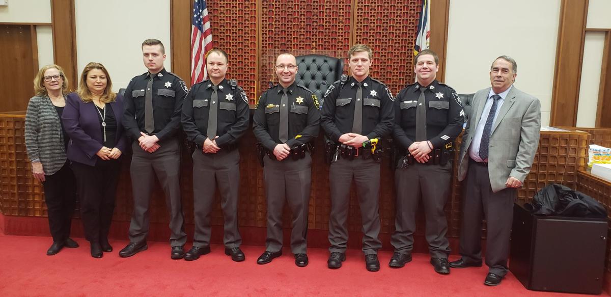 Lewis Commission swears in new officers, promotes one | Harrison News ...