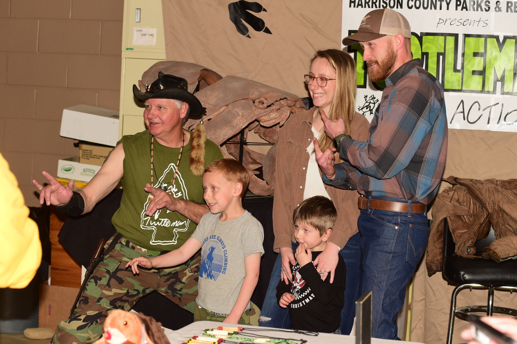 Turtle Man visits with Harrison County, West Virginia dinosaur exhibit ...