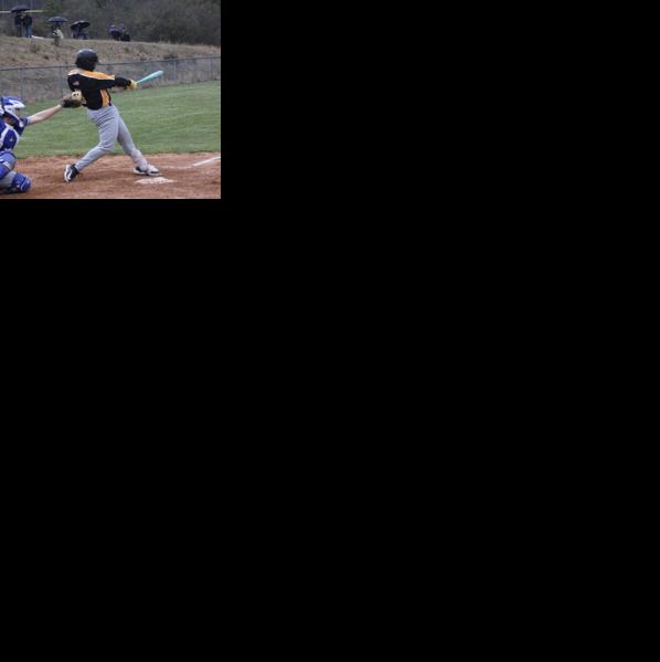 Keyser's Logan Rotruck fouls off a pitch against Allegany. | | wvnews.com