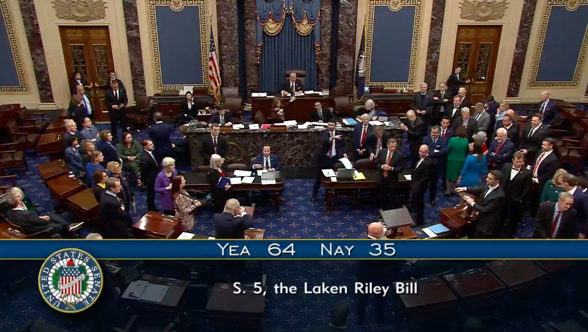 Sens. Capito, Justice vote for Laken Riley Act, Secretary of State ...