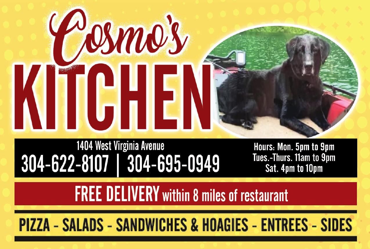 Cosmo's Kitchen Menu | | wvnews.com