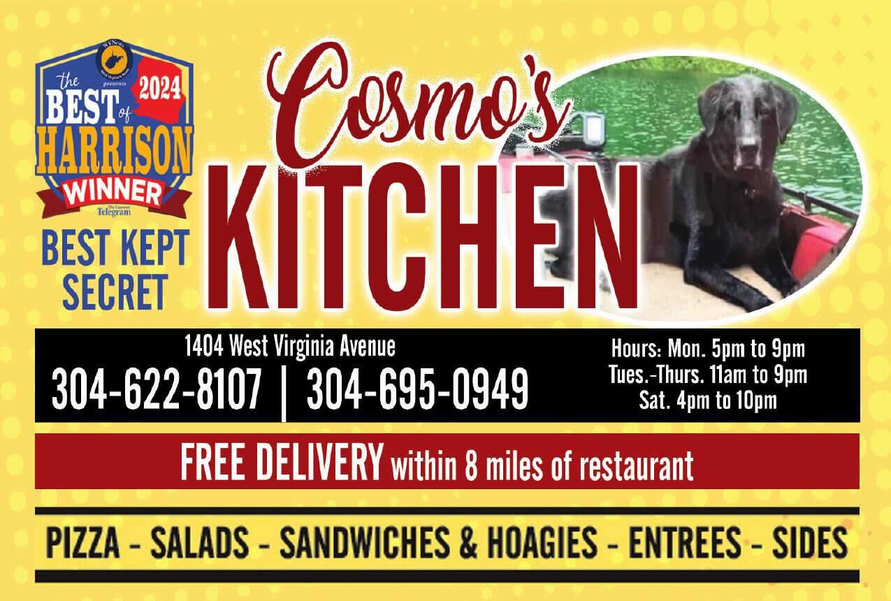 Cosmo's Kitchen Menu | | wvnews.com