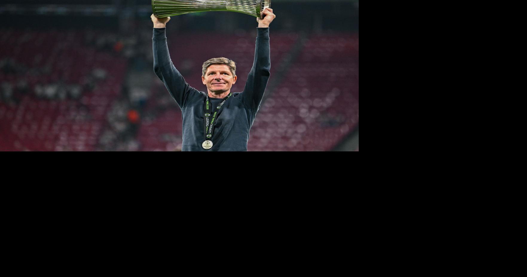 Oliver Glasner's future unclear after signing off with a trophy as ...