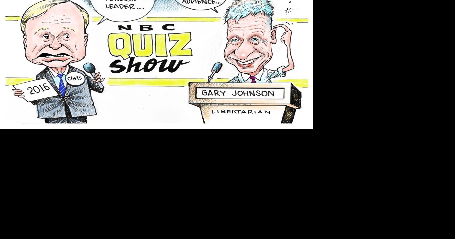 Granlund cartoon: Gary Johnson quiz | Opinion for Mineral County, WV ...