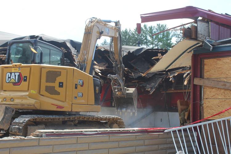 Demolition of Ellis Restaurant on former drive-in property in Shinnston ...