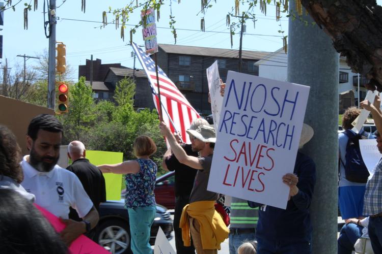 Protesters rally against NIOSH layoffs in Morgantown, West Virginia ...