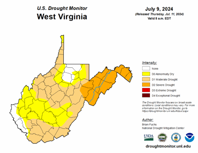 Lewis, Upshur counties (West Virginia) face drought conditions ...