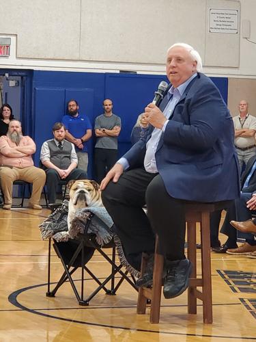 Gov. Justice and Baby Dog | | wvnews.com