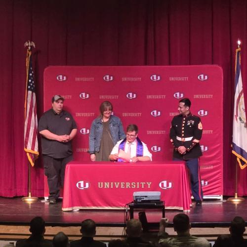 University High School honors student enlistees on West Virginia's ...