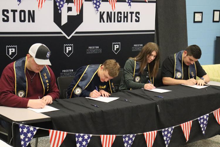 Preston High School celebrates students on Military Signing Week ...