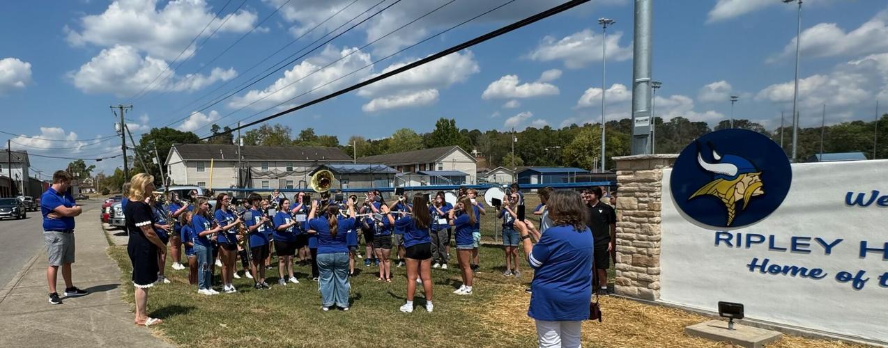 New welcome sign unveiled at Ripley High School | Jackson Star and ...