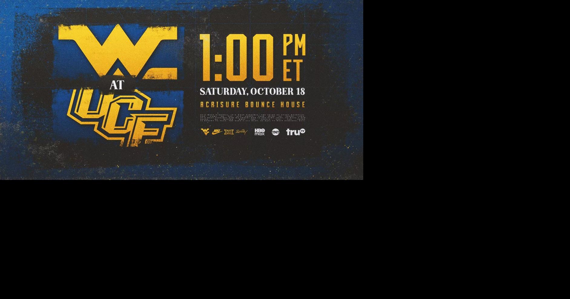 WVU vs. UCF Football Game Set for Oct. 18 on TNT and truTV/HBO Max | WV ...