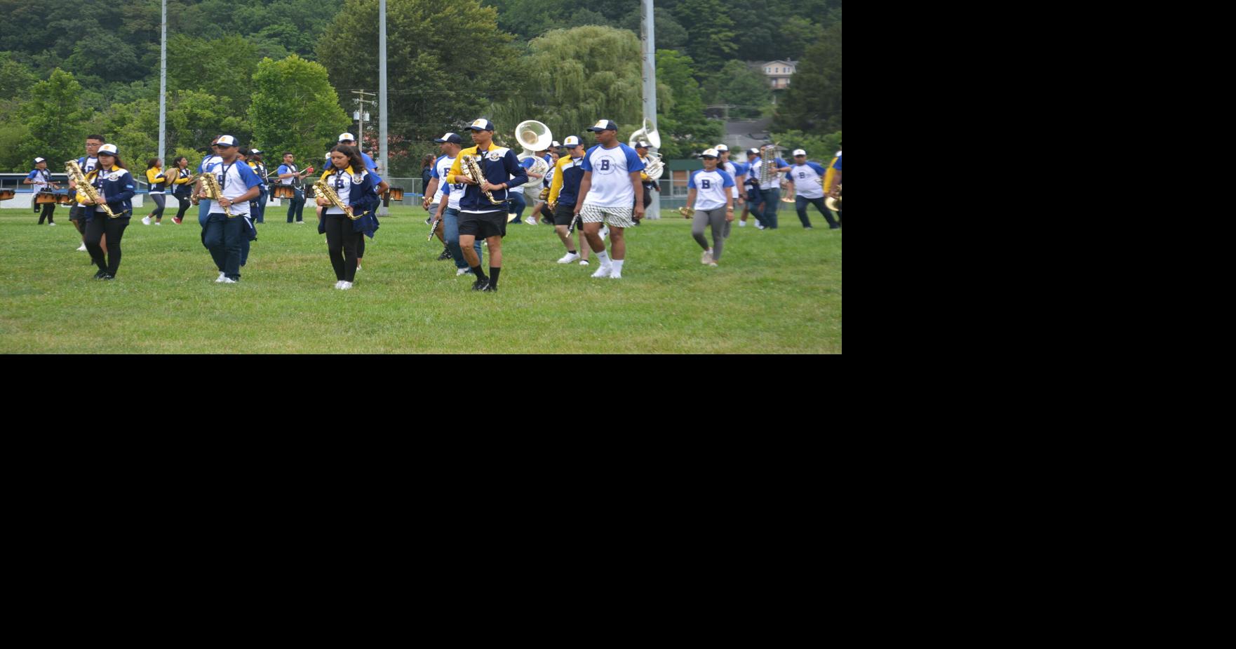 Honduran marching band practices at Lewis County (West Virginia ...