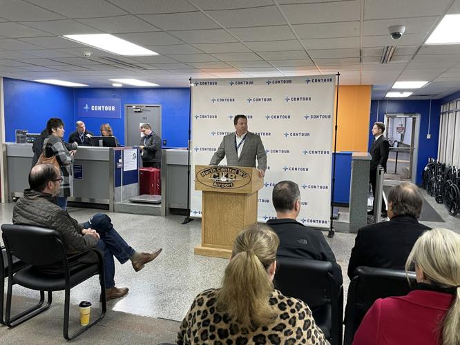 Officials celebrate first Contour flight from North Central West ...