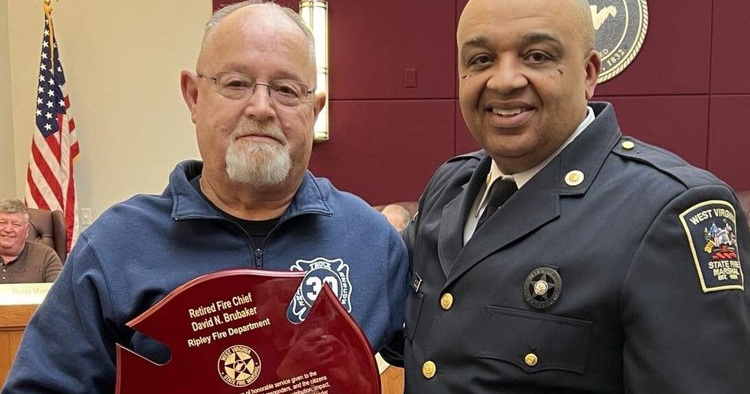 Former Ripley VFD Chief Dave Brubaker was honored at Ripley City ...