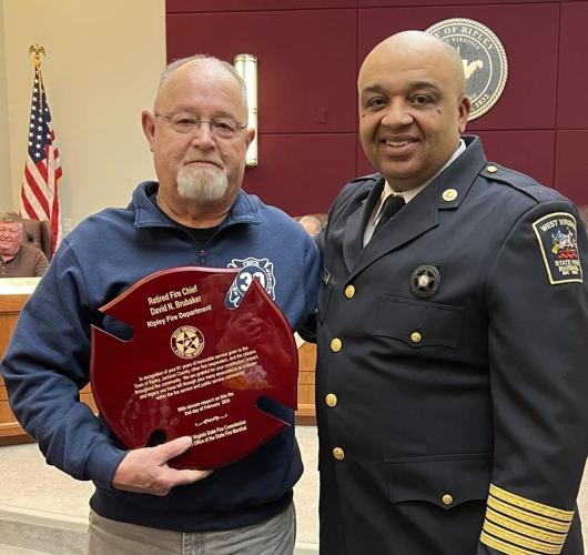 Former Ripley VFD Chief Dave Brubaker was honored at Ripley City ...