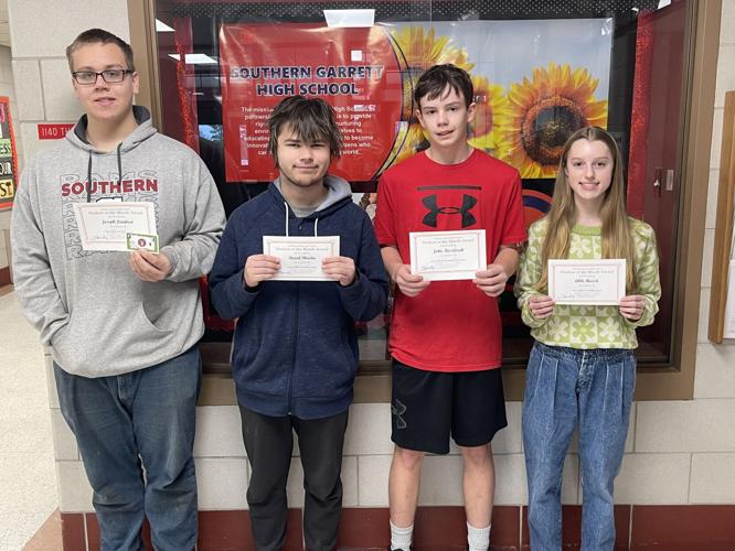 Southern recognizes January Students of the Month | Garrett News ...