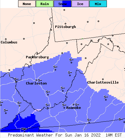 Winter storm to dump heavy snow on West Virginia Sunday, Monday ...