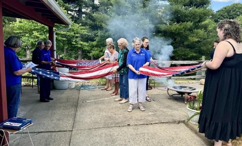 Return Jonathan Meigs DAR hold Flag Retirement Ceremony at recent ...