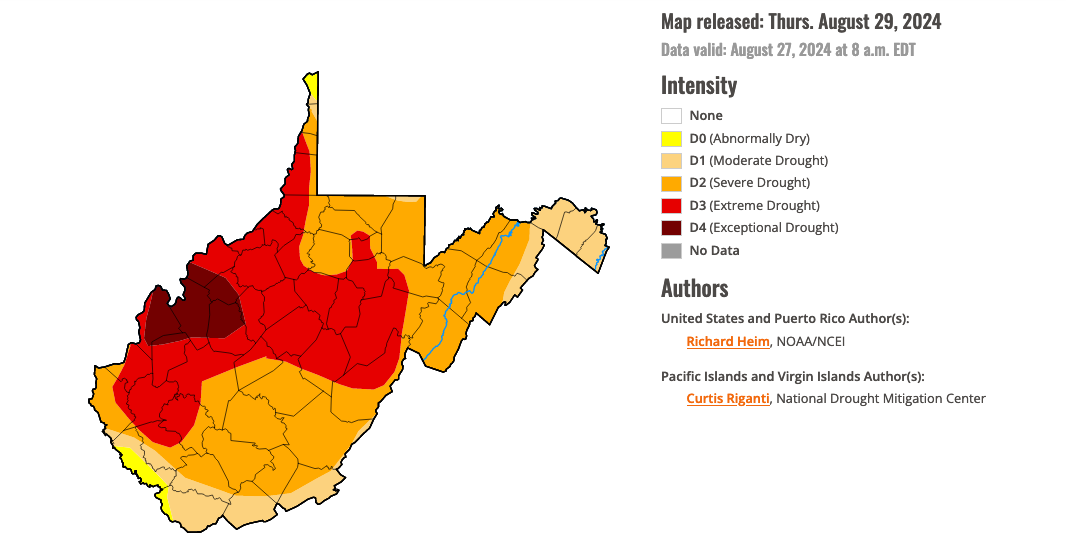 West Virginia counties named Natural Disaster Areas due to drought | WV ...