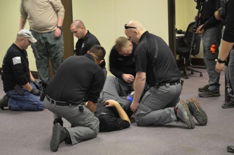 Harrison County (West Virginia) SWAT team practices Stop the Bleed ...