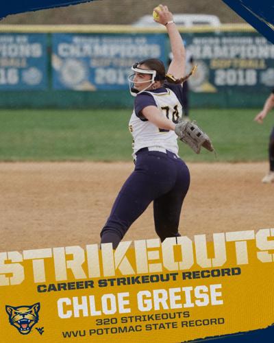 Chloe Greise sets career strikeout record at Potomac State, more ...