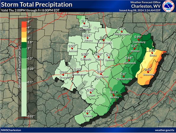 Debby expected to bring rainfall to drought-impacted counties in West ...