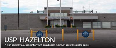 Staff member at USP Hazelton in Preston County, WV, tests positive for ...