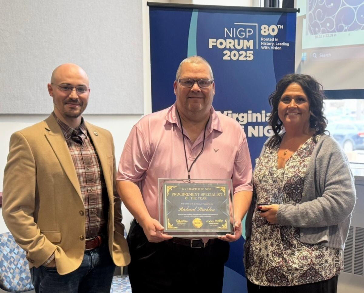 SOS Finance Specialist Stricklen Wins WV Procurement Award | WV News ...
