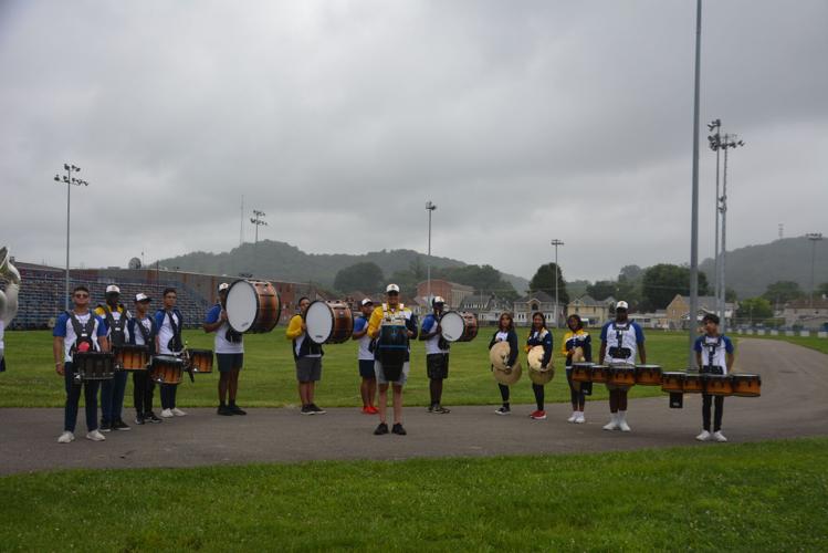Honduran marching band practices at Lewis County (West Virginia ...