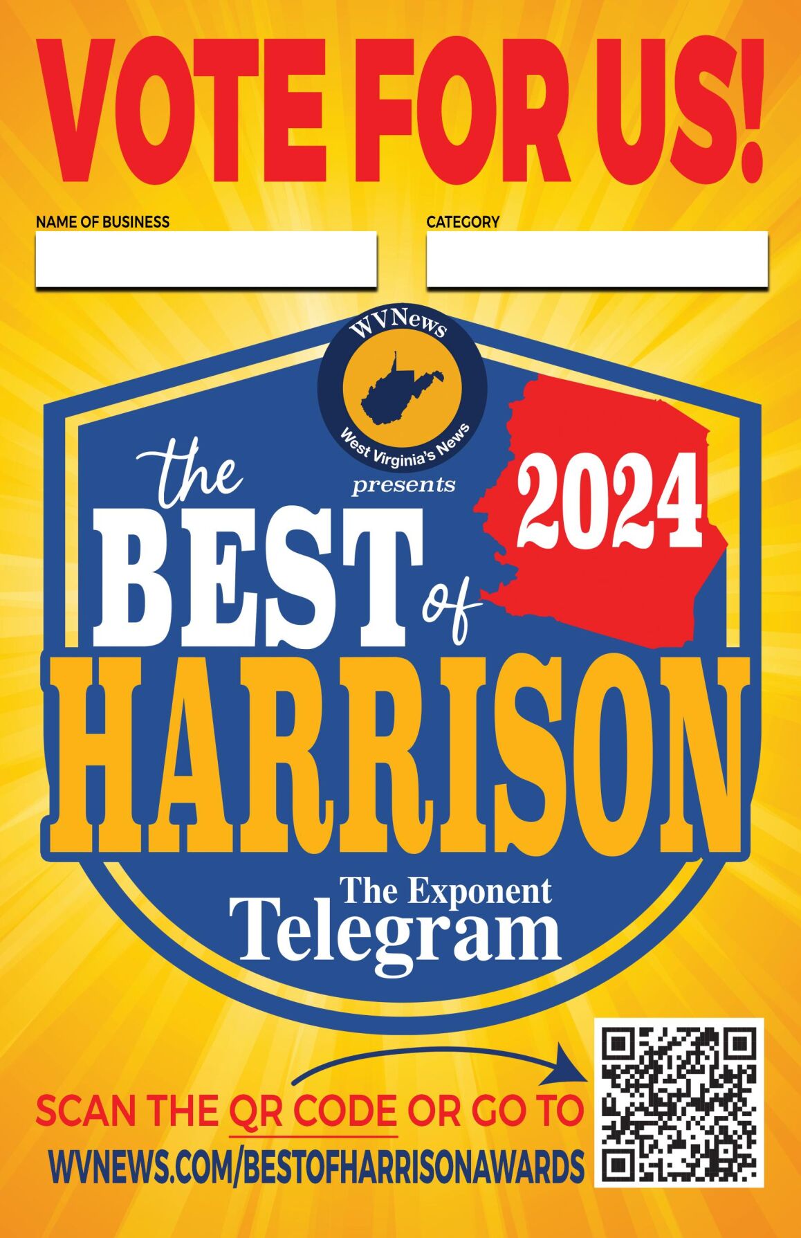 2024 BOH Vote For Us Poster__Large_Fill In | | wvnews.com