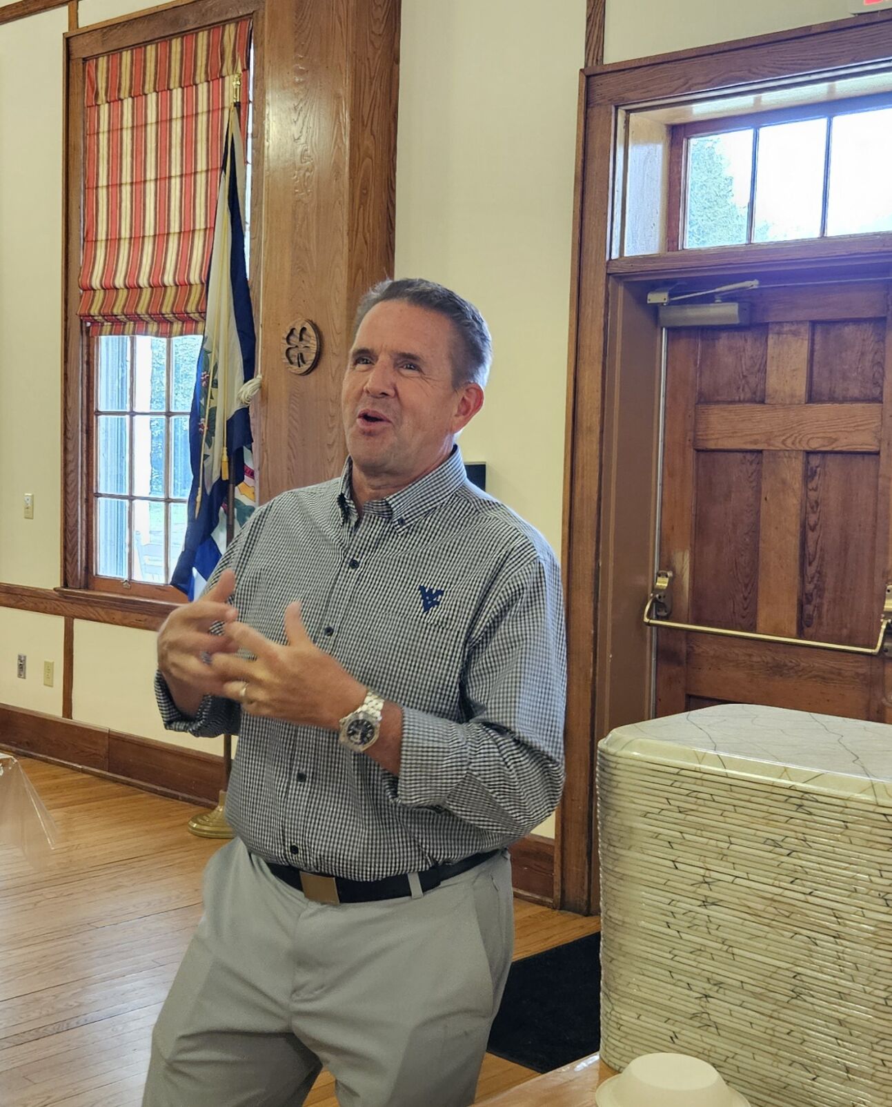 New WVU President Michael Benson visits Jackson's Mill as part of ...