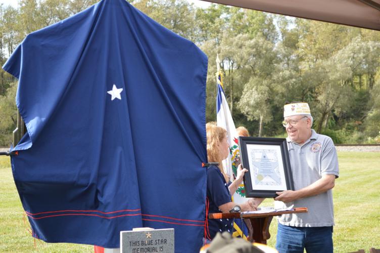 Blue Star Marker dedicated at Terra Alta Veterans Memorial Park ...