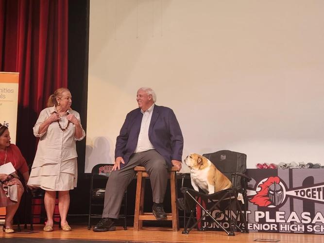 West Virginia First Lady Cathy Justice introduces therapy dog to Point ...