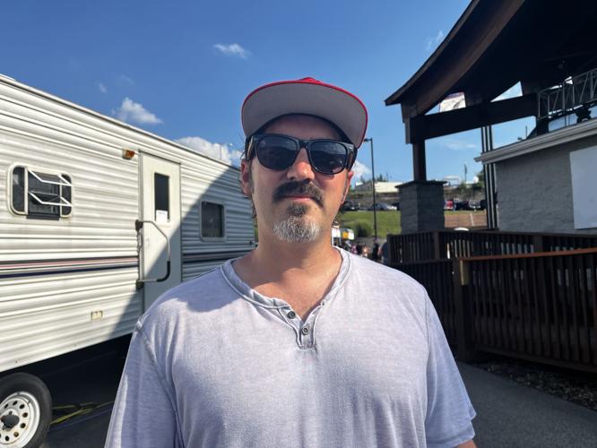 Palatine Park in Fairmont (West Virginia) full of concert goers during ...