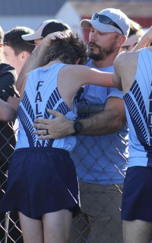 Ryan Hughes shares a special moment with his father Jake Hughes after ...