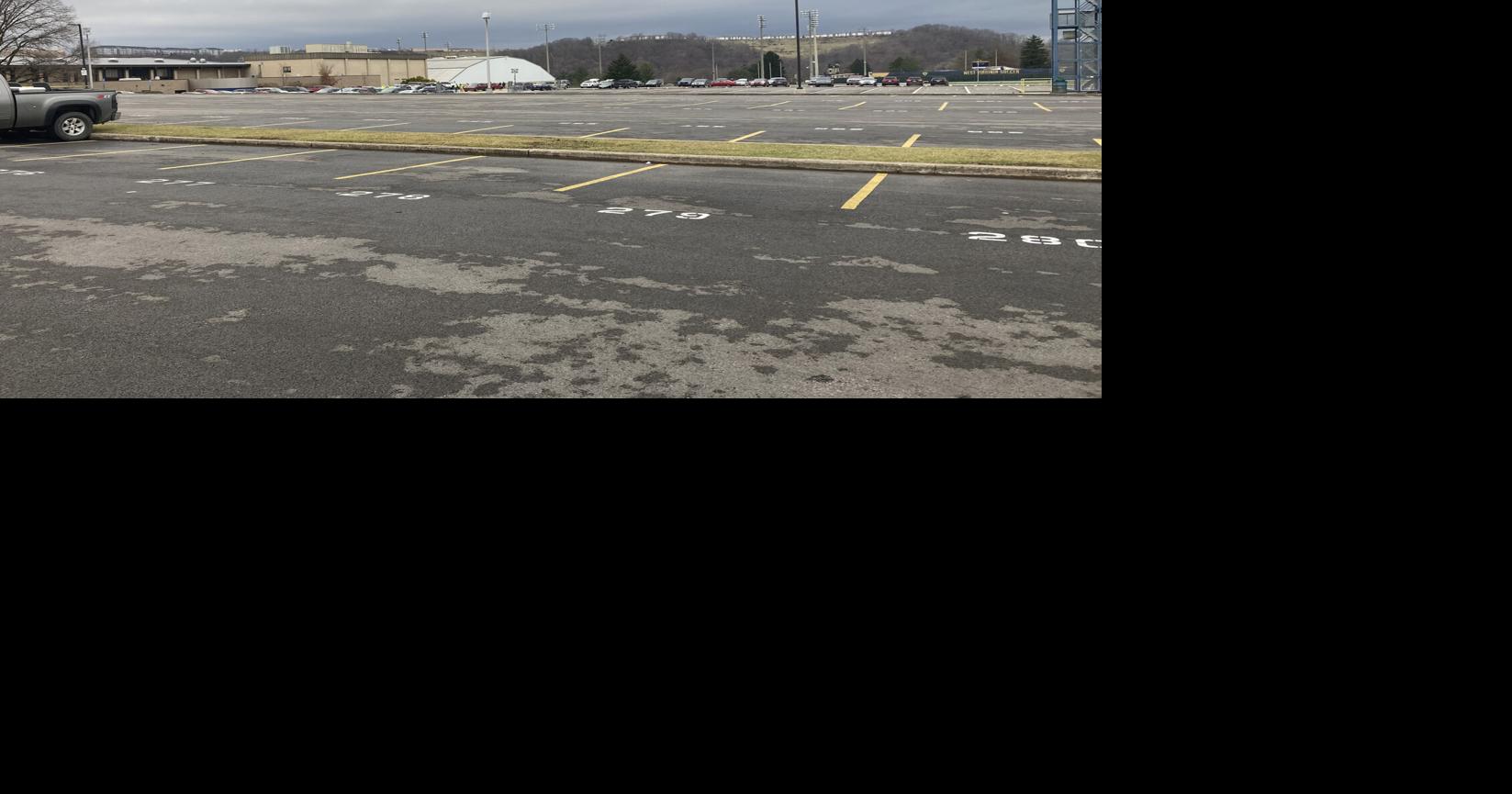 1210 Coliseum parking lot north front | West Virginia University Sports ...