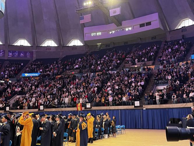 WVU Coliseum hosts winter 2024 commencement, celebrating graduates from ...