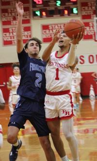 Fort Hill's Mikey Allen, seen hear being guarded by Frankfort's Cam ...