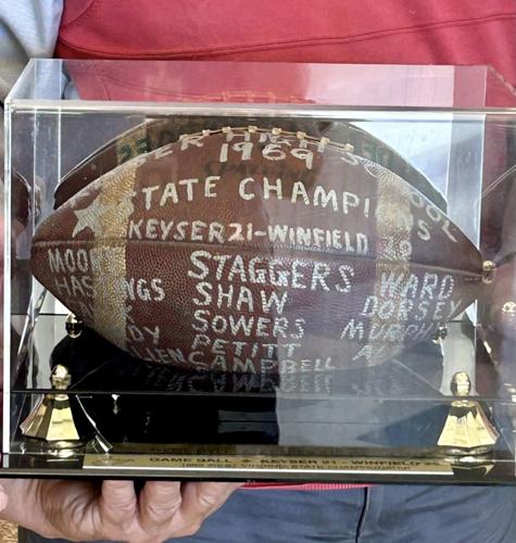 1969 state championship football gifted to Keyser High School | Mineral ...