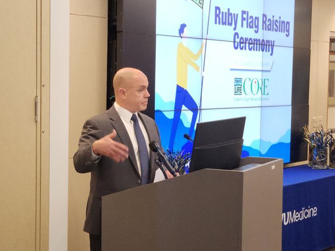 Ruby Memorial Hospital holds annual flag-raising ceremony for National ...