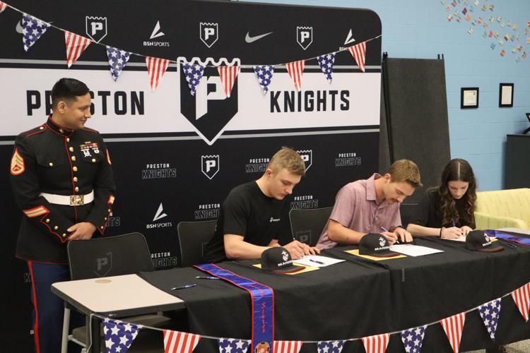 Preston High School celebrates students on Military Signing Week ...